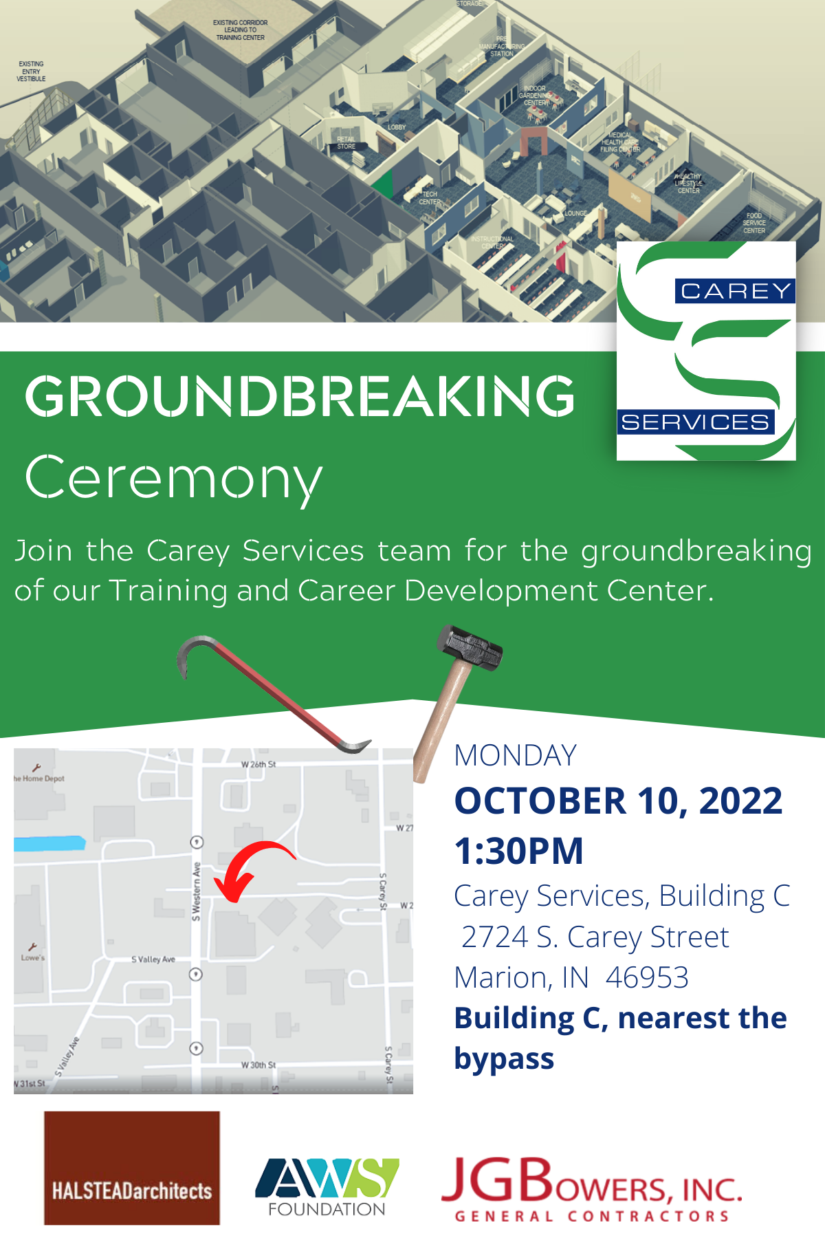 Groundbreaking for New Training & Career Development Center – Carey ...